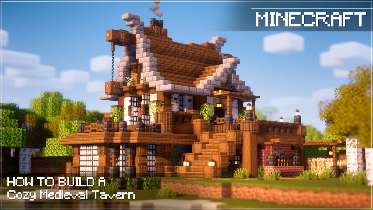 Minecraft | How to Build The Most Beautiful and Cozy Medieval Tavern ...