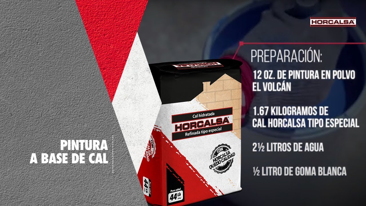 Preparaciòn de la pintura a base de cal Horcalsa