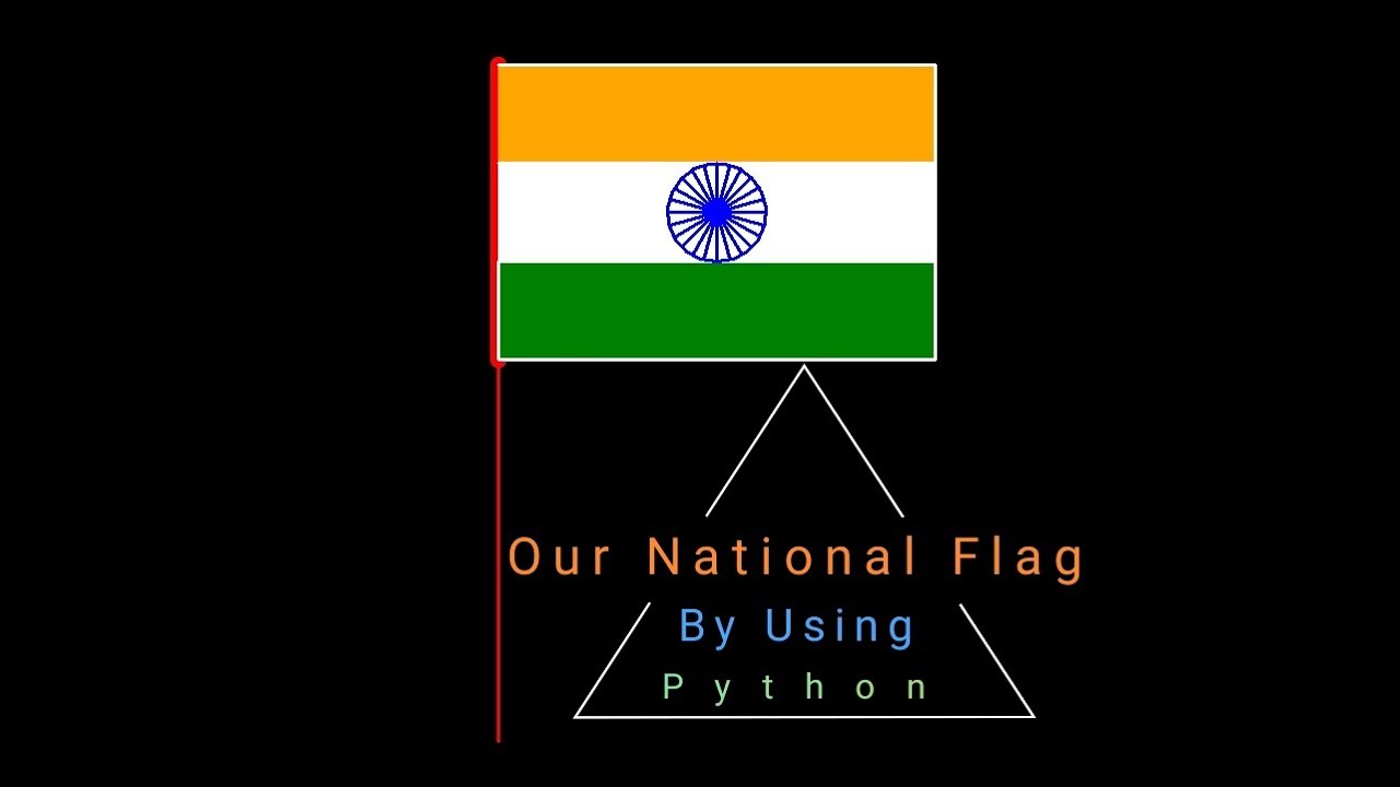 How to create Indian flag using Python |Hindi | Python Tutorial | Happy Republic Day