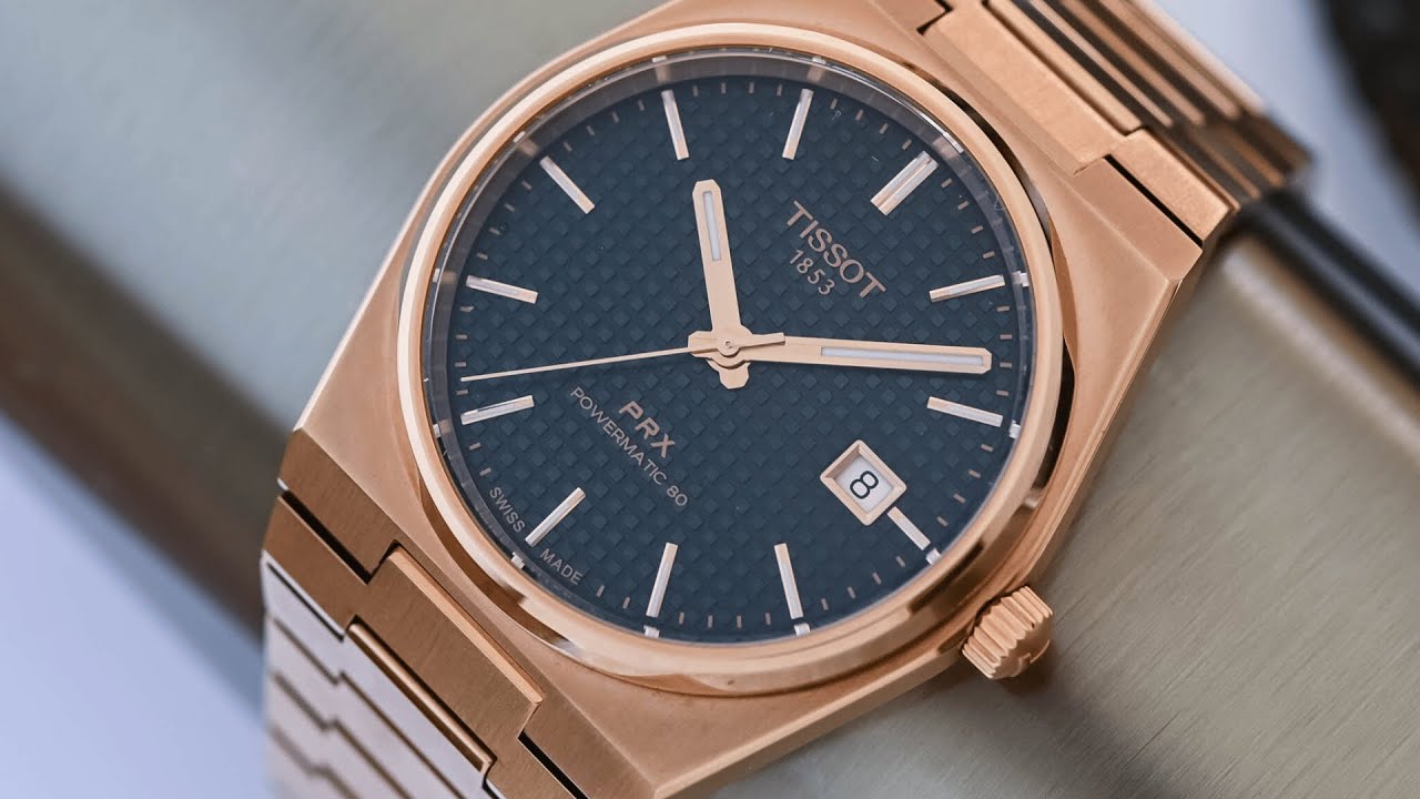 The new Tissot PRX Powermatic 80 40mm in Rose Gold PVD