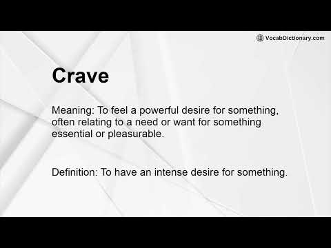 Crave Meaning