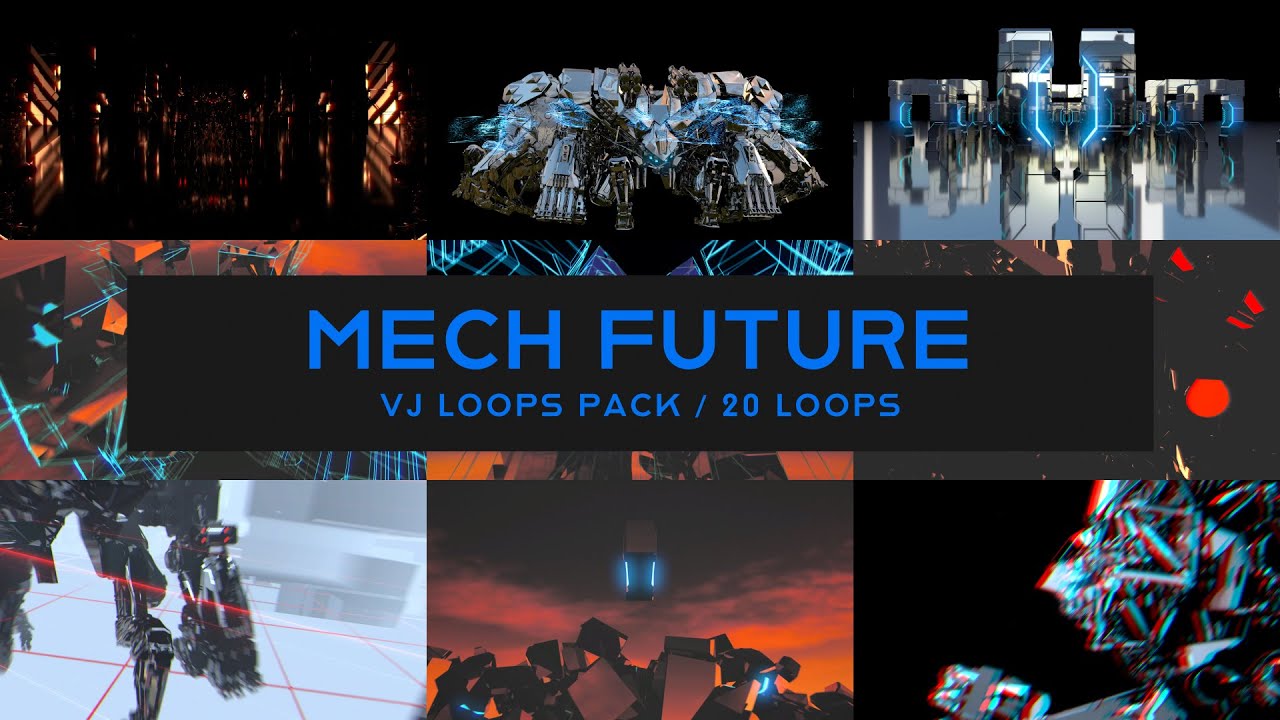 Mech Future VJ Loops Pack
