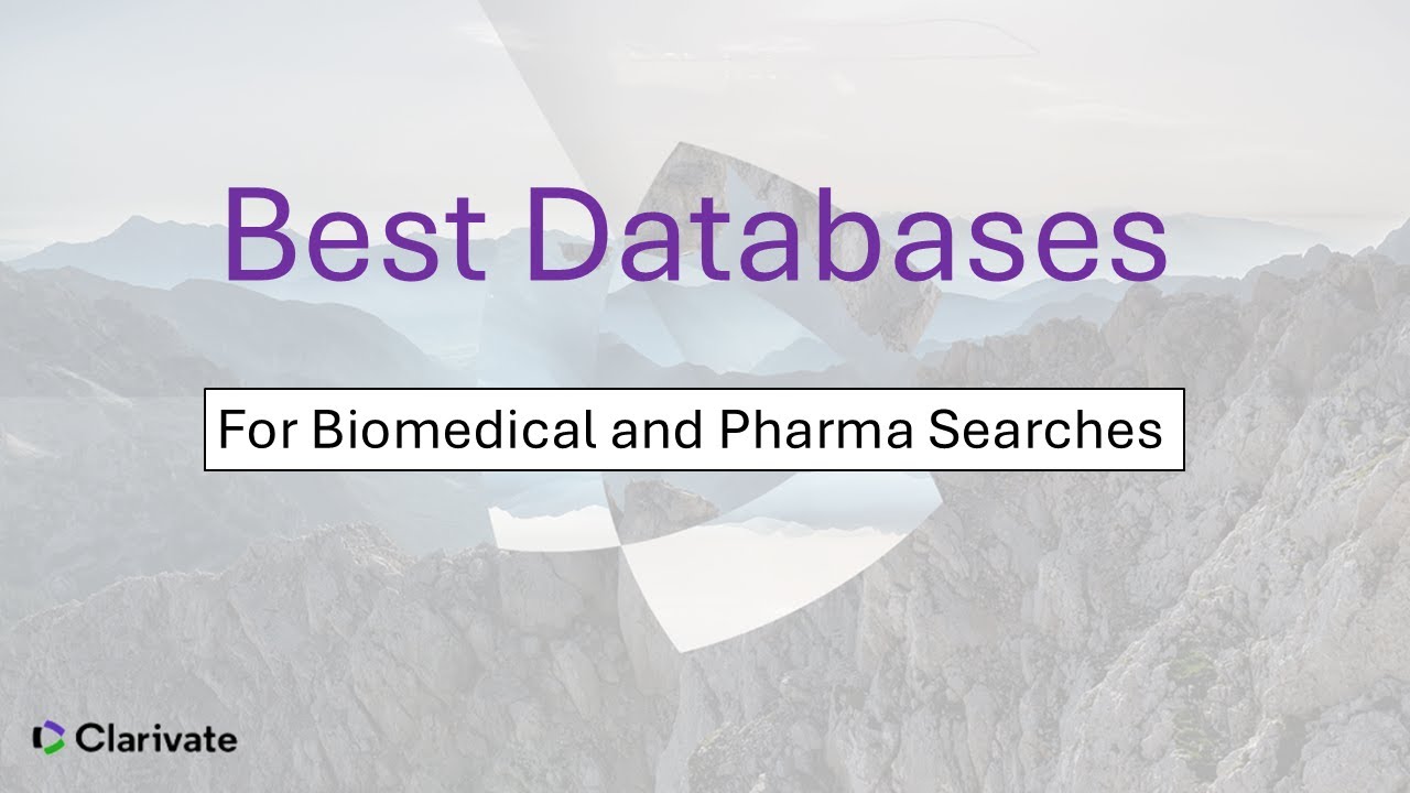 Best Databases for Biomedical and Pharma Searches