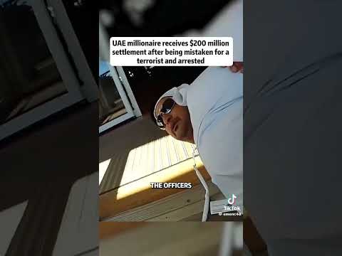 UAE billionaire recieves 200m after he being mistaken for a terrorist#fypshorts #foryou #crime #pol