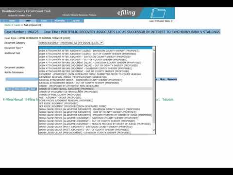 How To E-File A Proposed Conditional Judgment Order