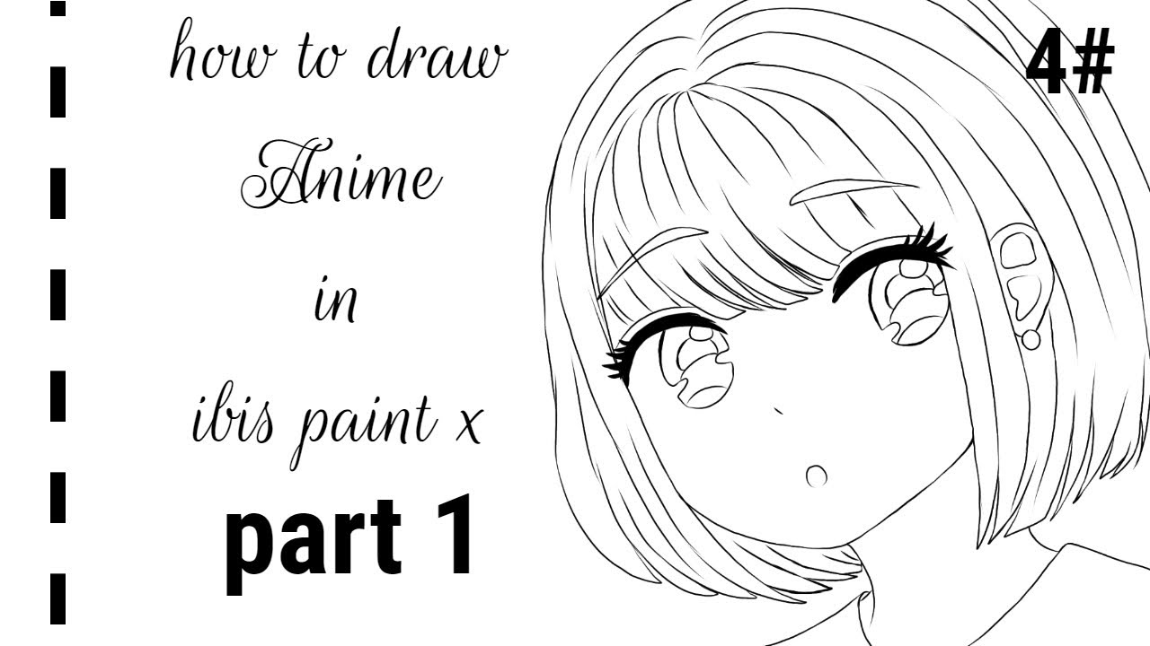 How to draw cute Anime character in ibis paint x  beginner tutorial [ part 1] #4