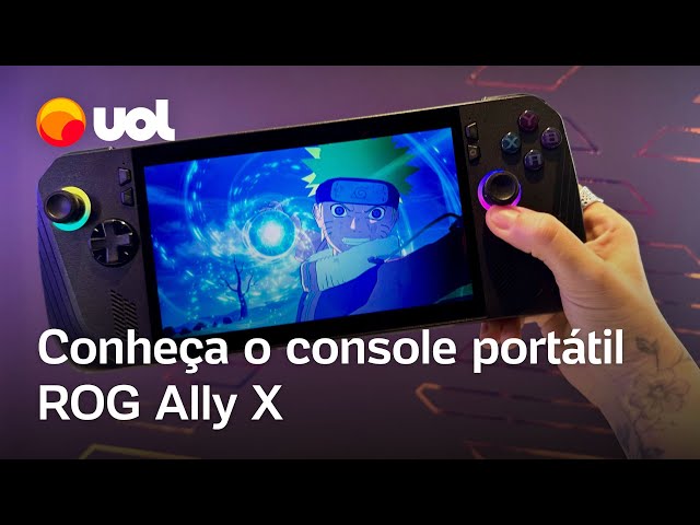 ROG Ally X: console portátil que une videogame e PC chega ao Brasil