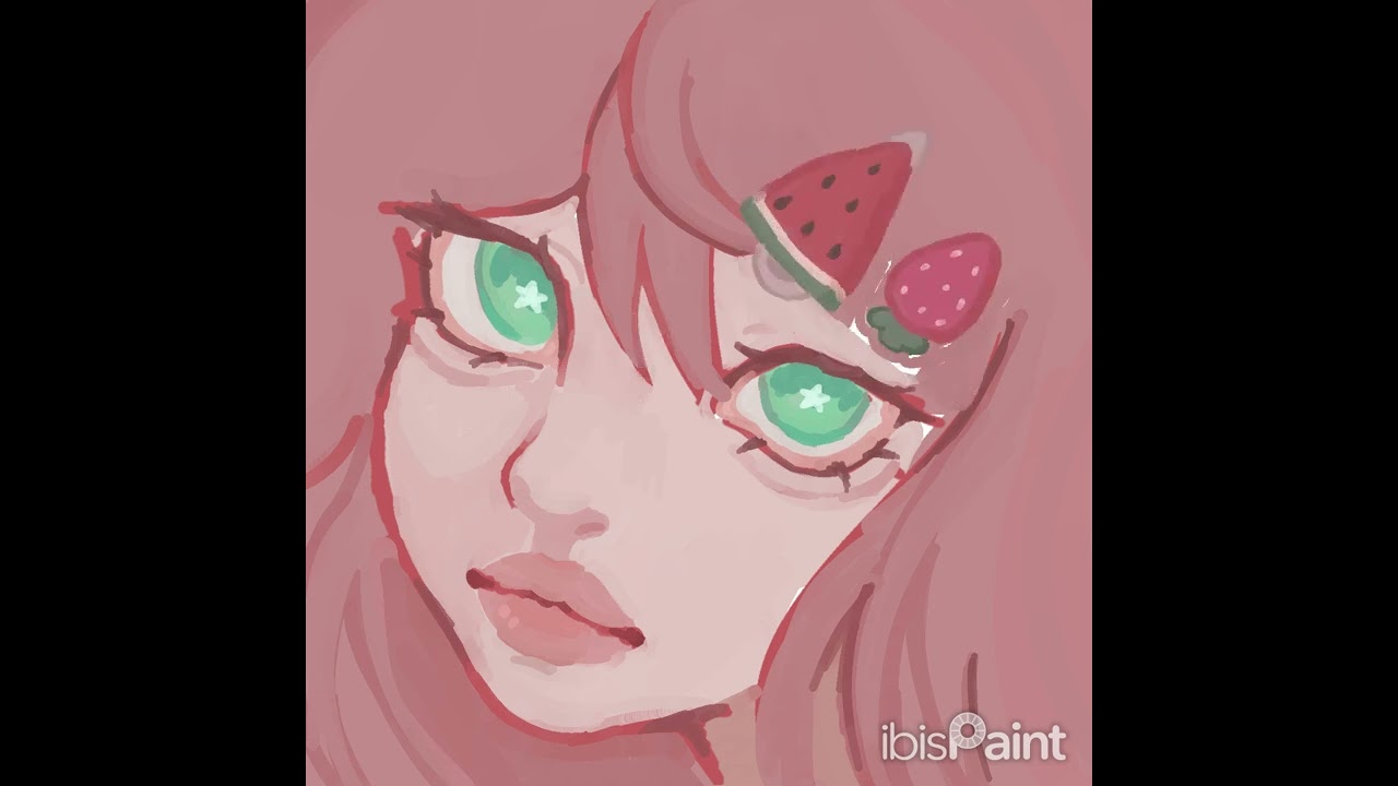Watermelons and strawberries (redraw) #art #ibispaintx #speedpaint