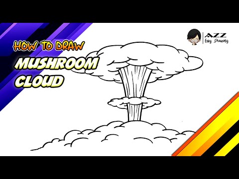 How to draw Mushroom Cloud step by step