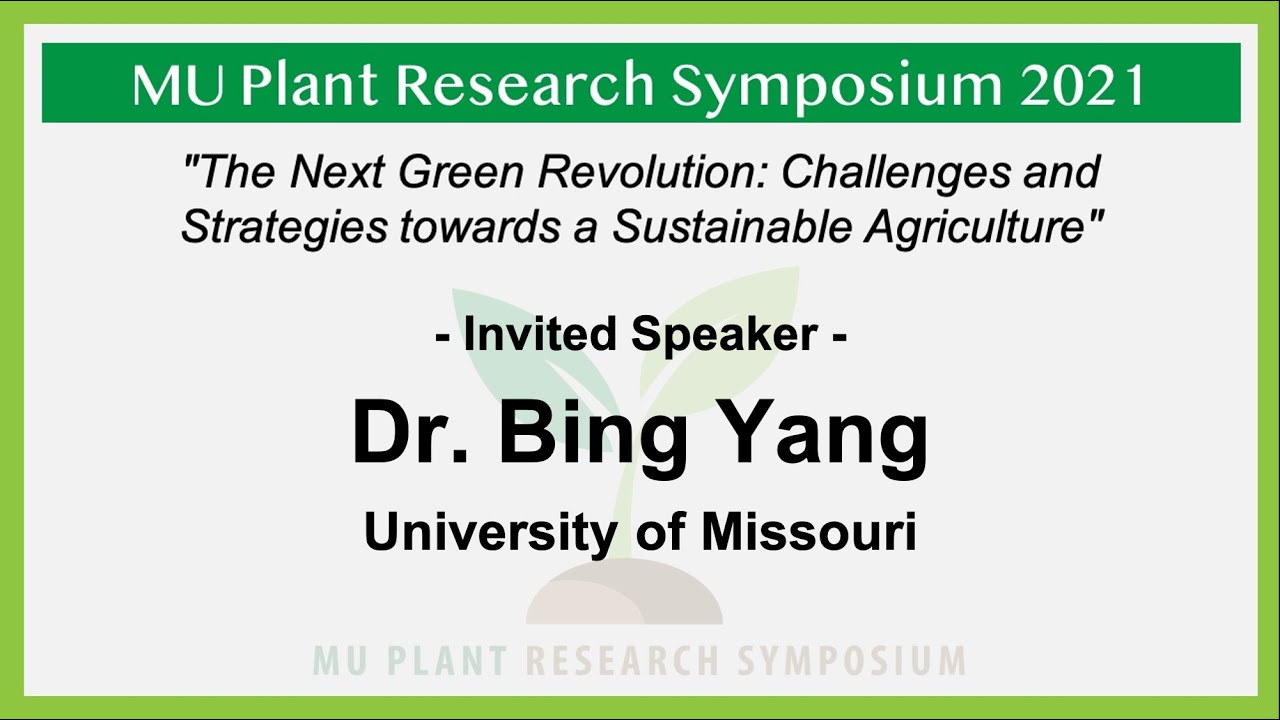 [2021MUPRS] Dr. Bing Yang – Invited Speaker
