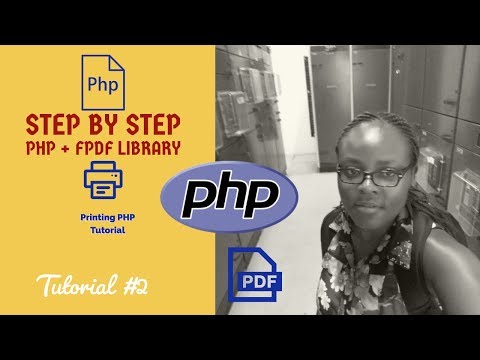 PHP PDF Tutorials 2: How to generate dynamic PDF online invoice using PHP and FPDF library