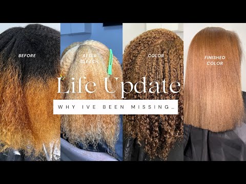 Life Update + Full Color Correction on Natural Hair | No Silk Press, Just Real Talk
