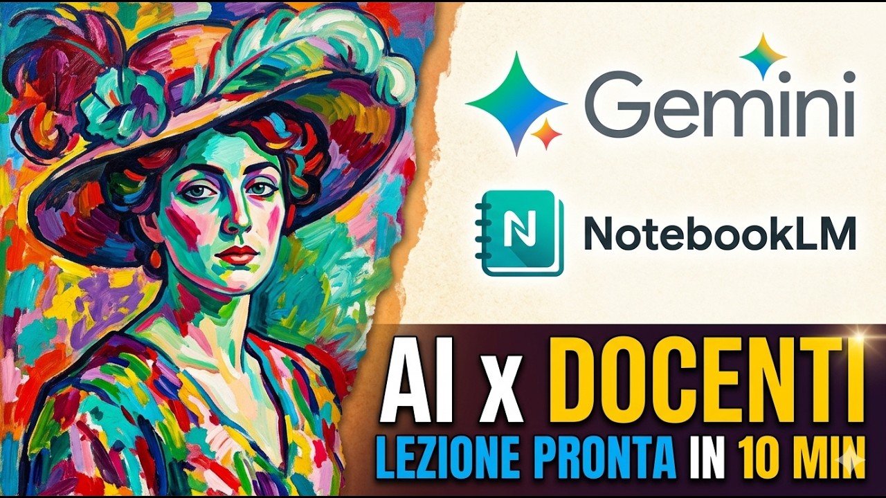 🎨 Come preparare una lezione d'arte in 10 minuti con Gemini NotebookLM (Tutorial Completo)
