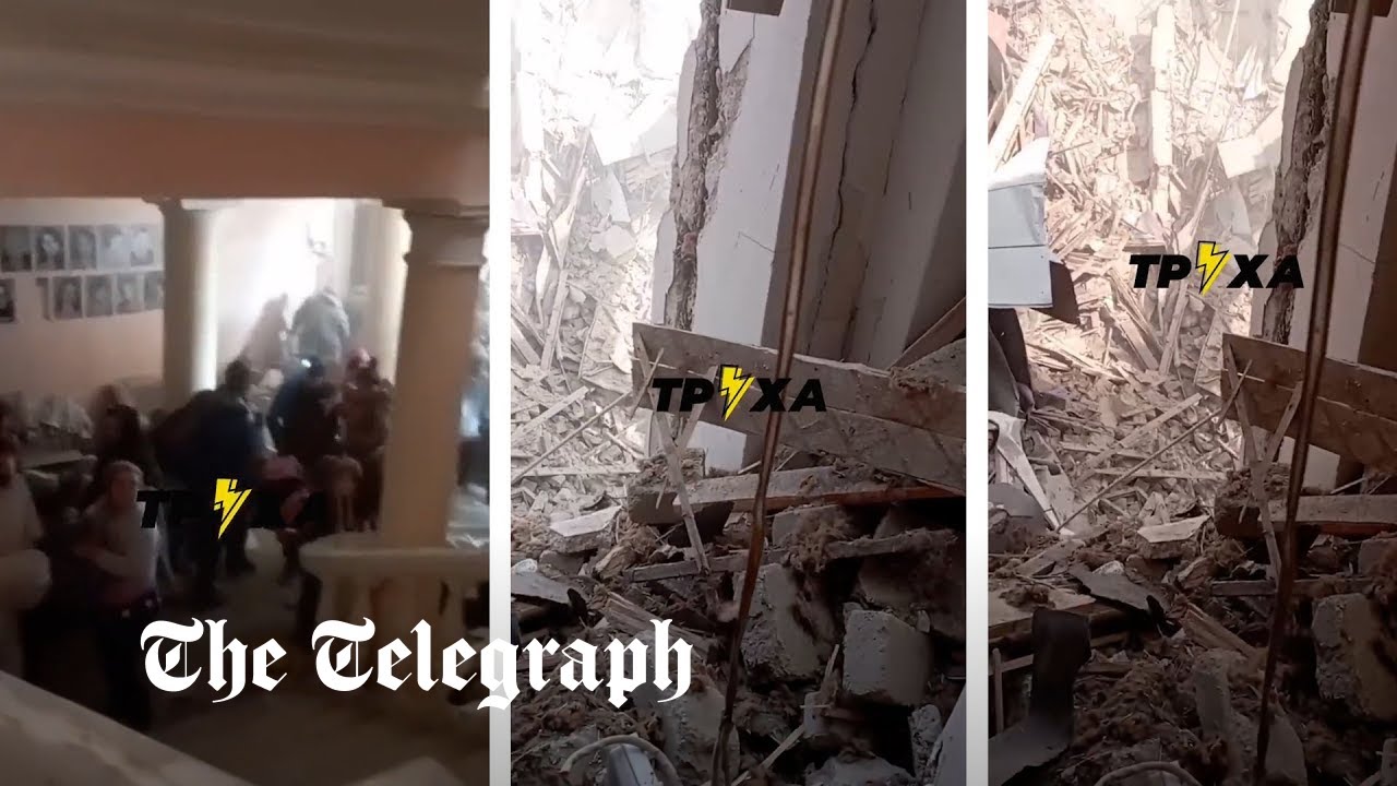 Watch: Inside the bombed Mariupol theatre where 300 people lost their lives