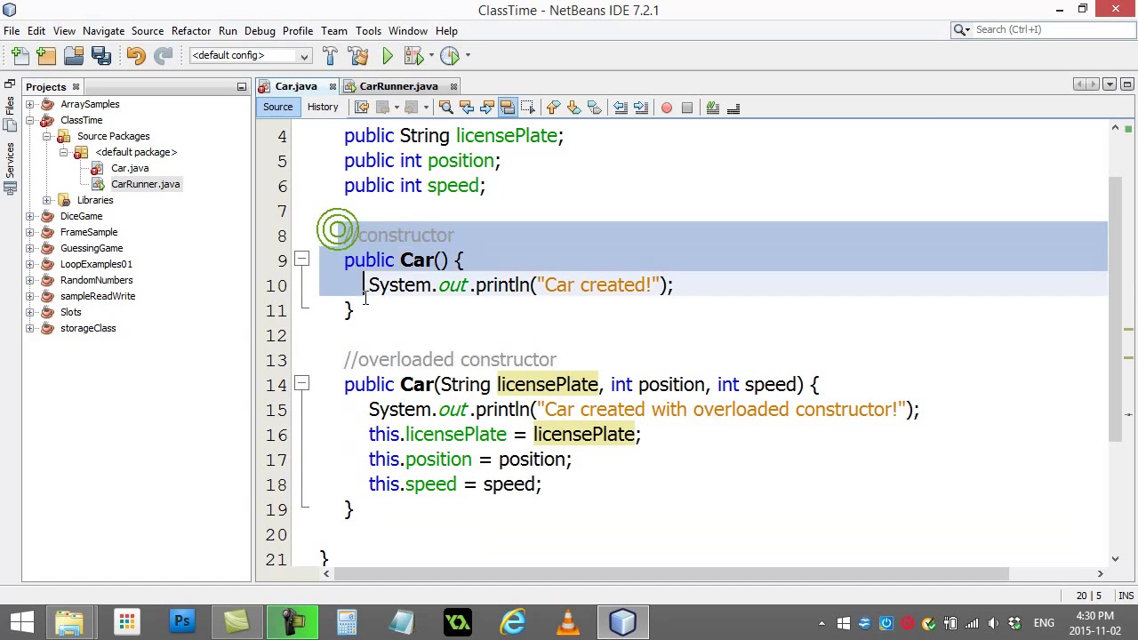 AP Computer Science   081   Classes Constructors