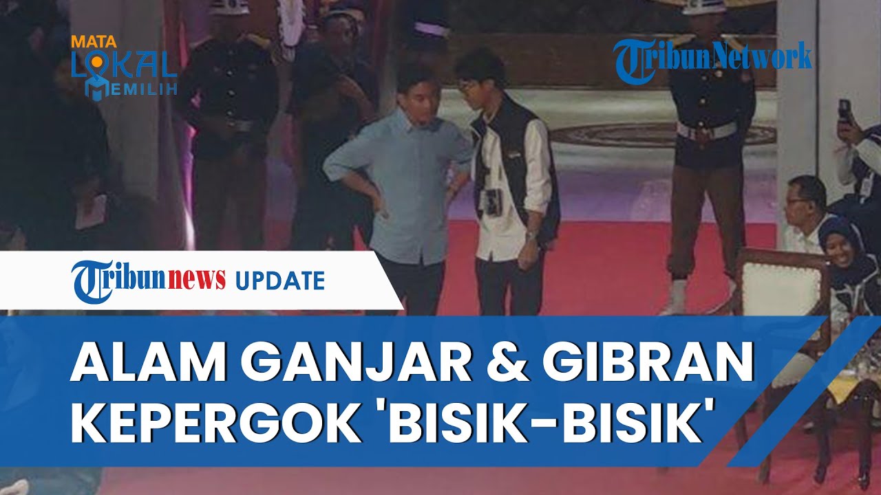 Potret Kedekatan Gibran dan Alam Ganjar saat Jeda Iklan Debat Capres, Ini Isi Perbincangannya ...
