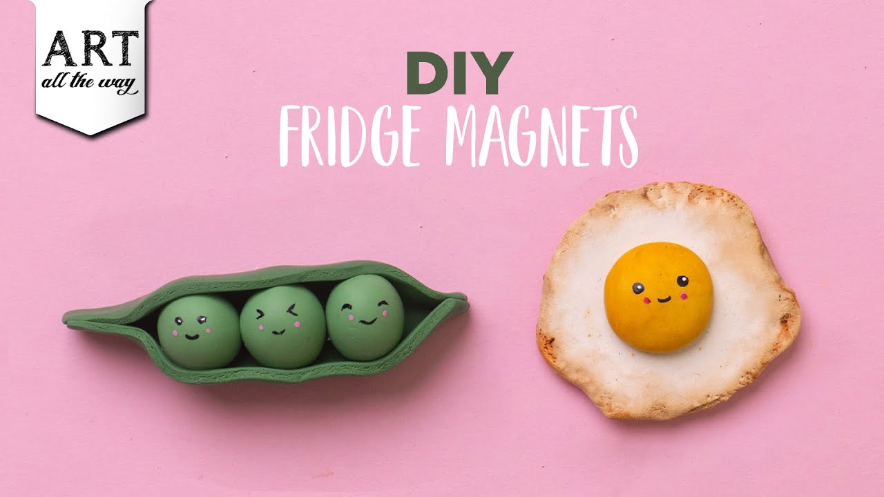 DIY Fridge Magnets | Polymer Clay Crafts | Home Decors