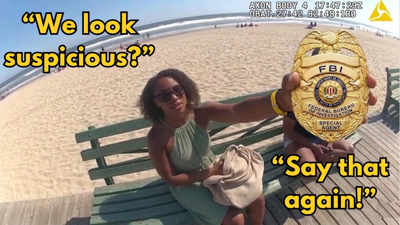 RACIST COP TRIES TO ARREST TWO BLACK WOMEN ON BEACH BENCH — UNAWARE THEY'RE UNDERCOVER FBI AGENTS!