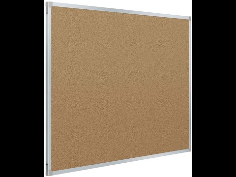 Mead Corkboard, Framed Bulletin Board, 3' x 2', Cork Board, Aluminum Frame - Review