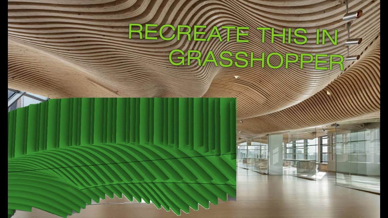 Parametric ceiling with Grasshopper