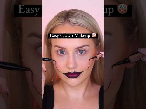Easy Clown Makeup #clownmakeup #clownsfx #halloween2023 #halloweenmakeuplook #halloweenmakeup #clown
