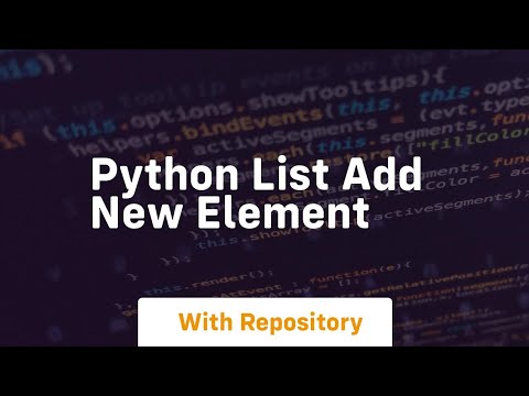python list add new element