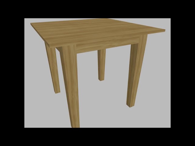Table - Three Sizes 3D Model - FlatPyramid