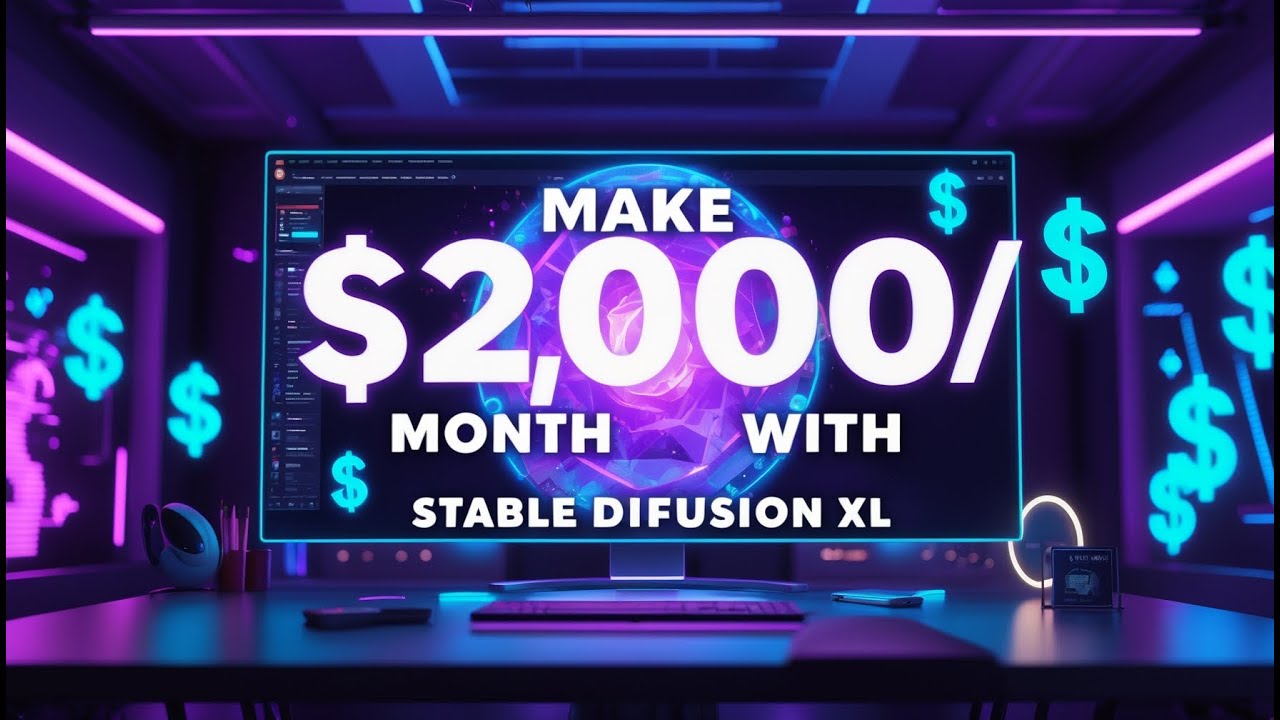 Easy $2000/mo: How to Make Passive Income with Stable Diffusion XL in 2025