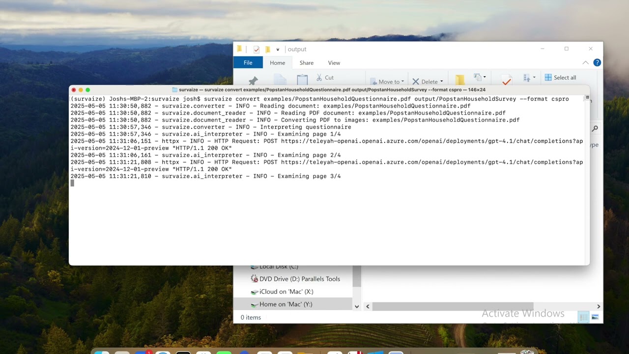 Survaize: PDF CSPro using AI