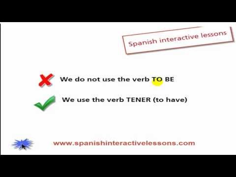 Telling the age in Spanish