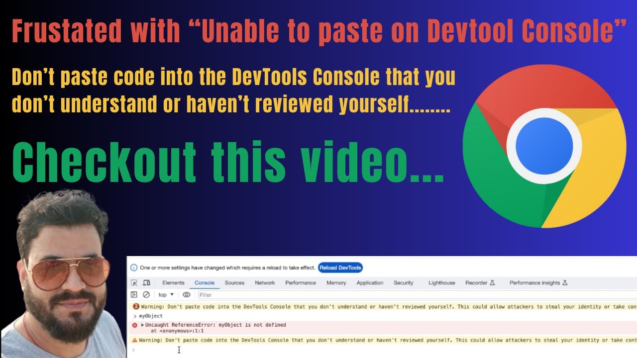 Cannot Paste Data in Chrome DevTools Console? | Easy Fix
