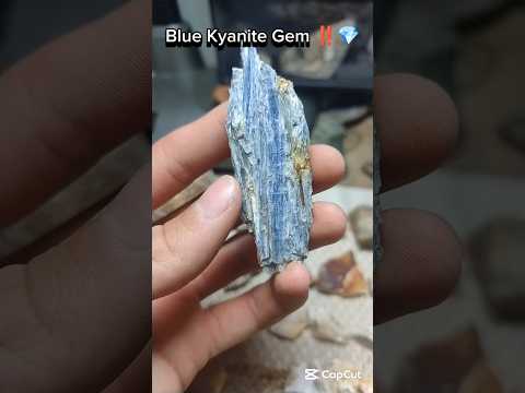 Blue Kyanite Gem ‼️💎 #thefinders #gemstone #kyanite #bluegemstone