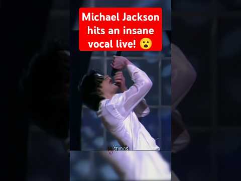 Michael Jackson hits a high note live! #shorts