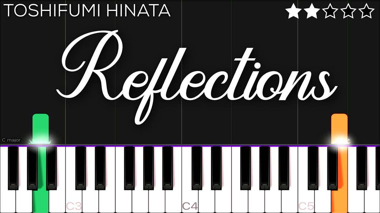 Toshifumi Hinata - Reflections | EASY Piano Tutorial