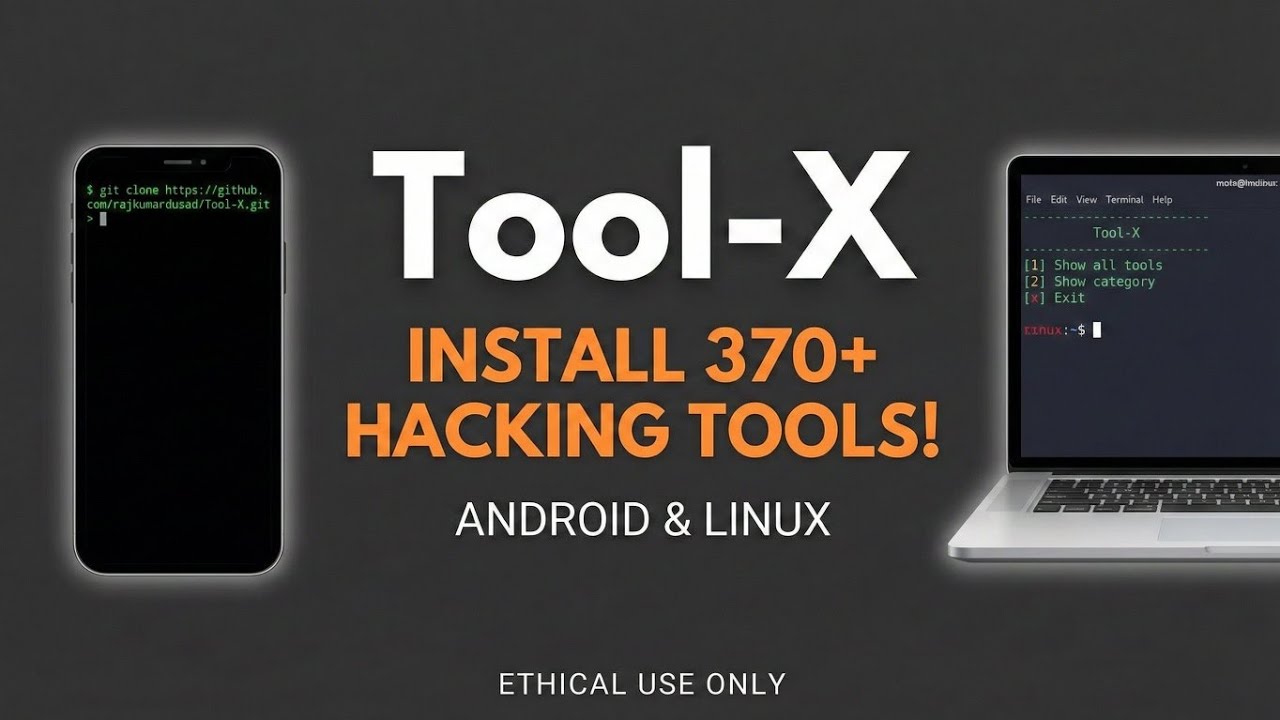 Install 370+ Hacking Tools on Android & Linux! 🛠️📲 (Tool-X Guide 2026)