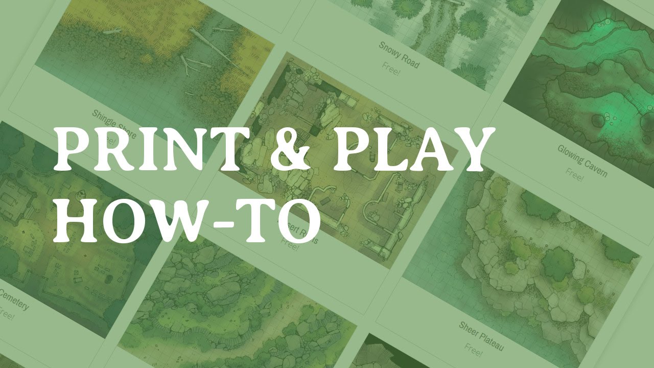 Print & Play Battle Maps · A Demonstration