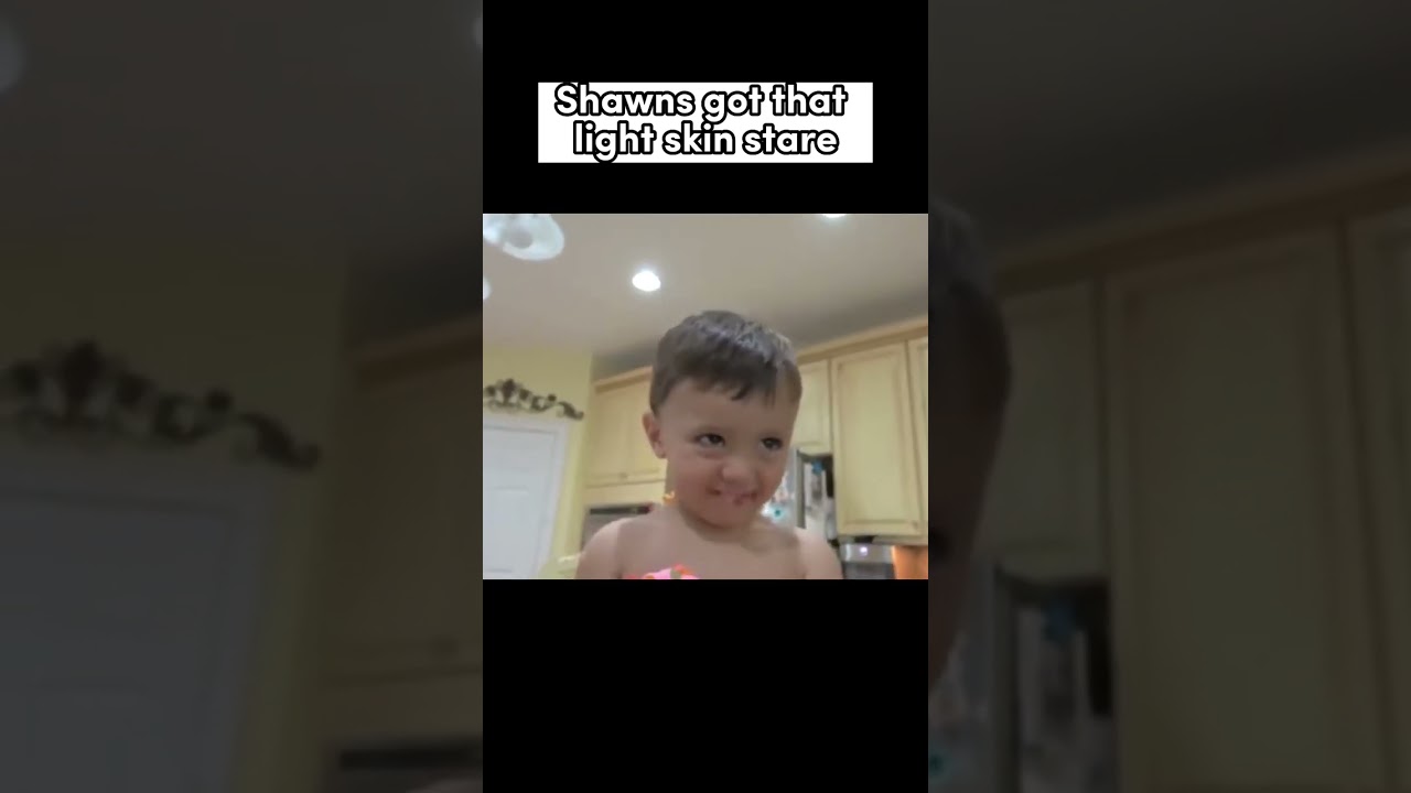 Shawn with light skin stare 💀 #shorts #fgteev