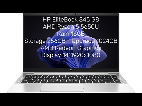HP EliteBook 845 G8 - Unboxing - Disassembly- SSD Upgrade