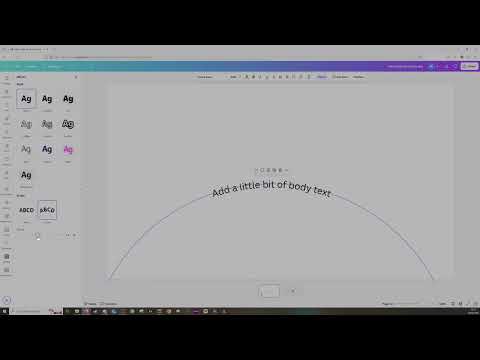 How to Make Curved Texts in Canva