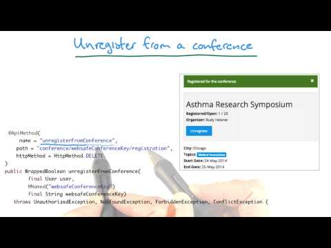 Learn Unregistering From a Conference Developing Scalable Apps with Java - Mind Luster