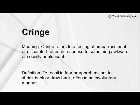 Cringe Meaning