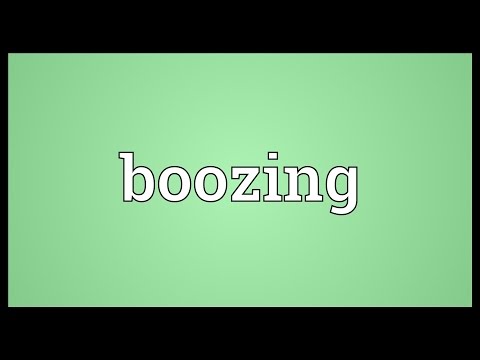 Boozing Meaning