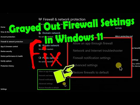 How to Fix Windows Defender Firewall Advanced Settings Grayed Out Issue on Windows 11