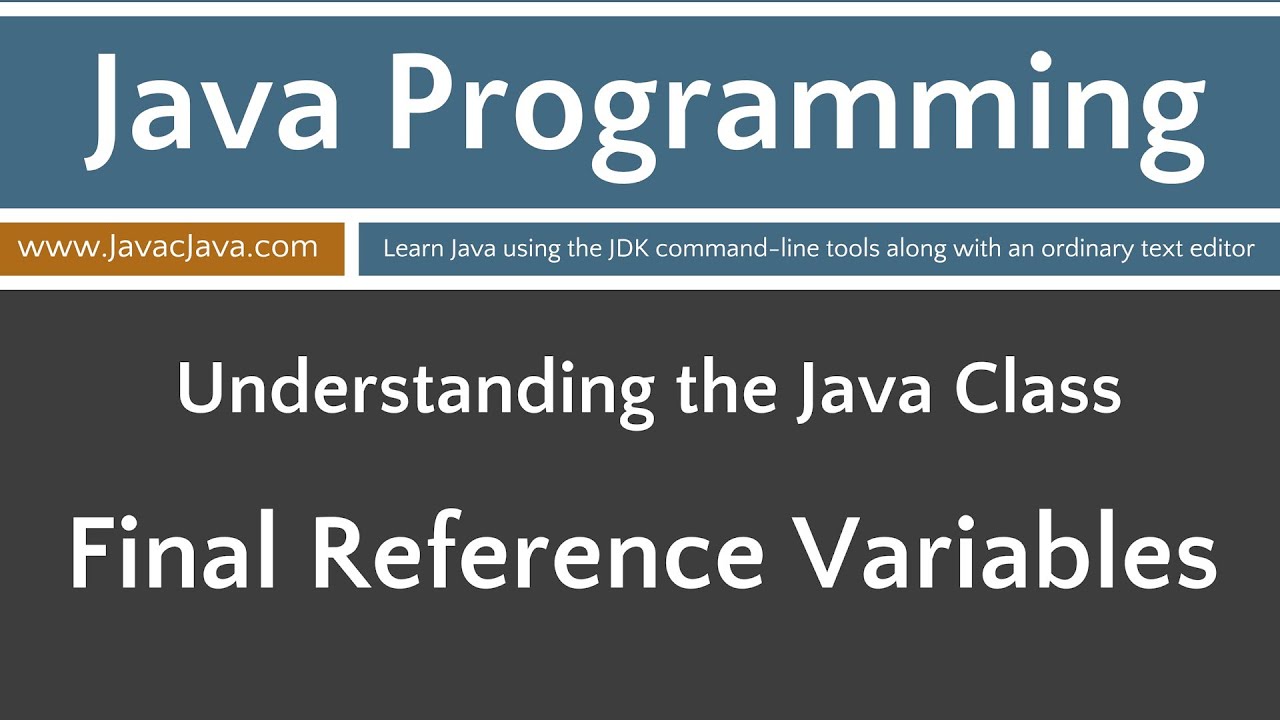 Learn Java Programming - Final Reference Variables Tutorial