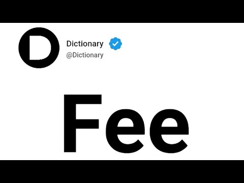 Fee Meaning In English