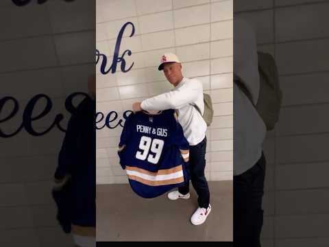 @yankees Aaron Judge and Anthony Rizzo Gifted Sioux Falls Wiener Dog Hockey Jerseys by Title Wave