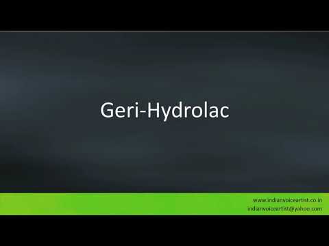 Pronunciation of the word(s) "Geri-Hydrolac".