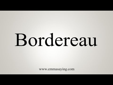 How To Say Bordereau