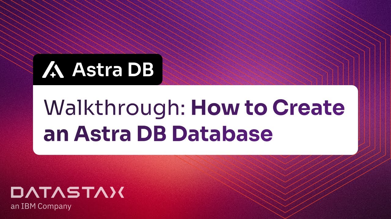 How to Create an Astra DB Database