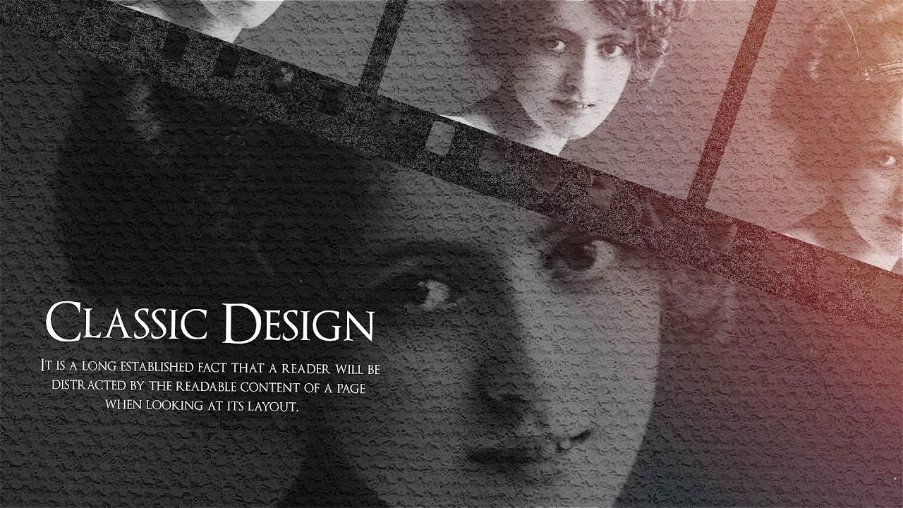 Classic Film Reel Promo After Effects Template